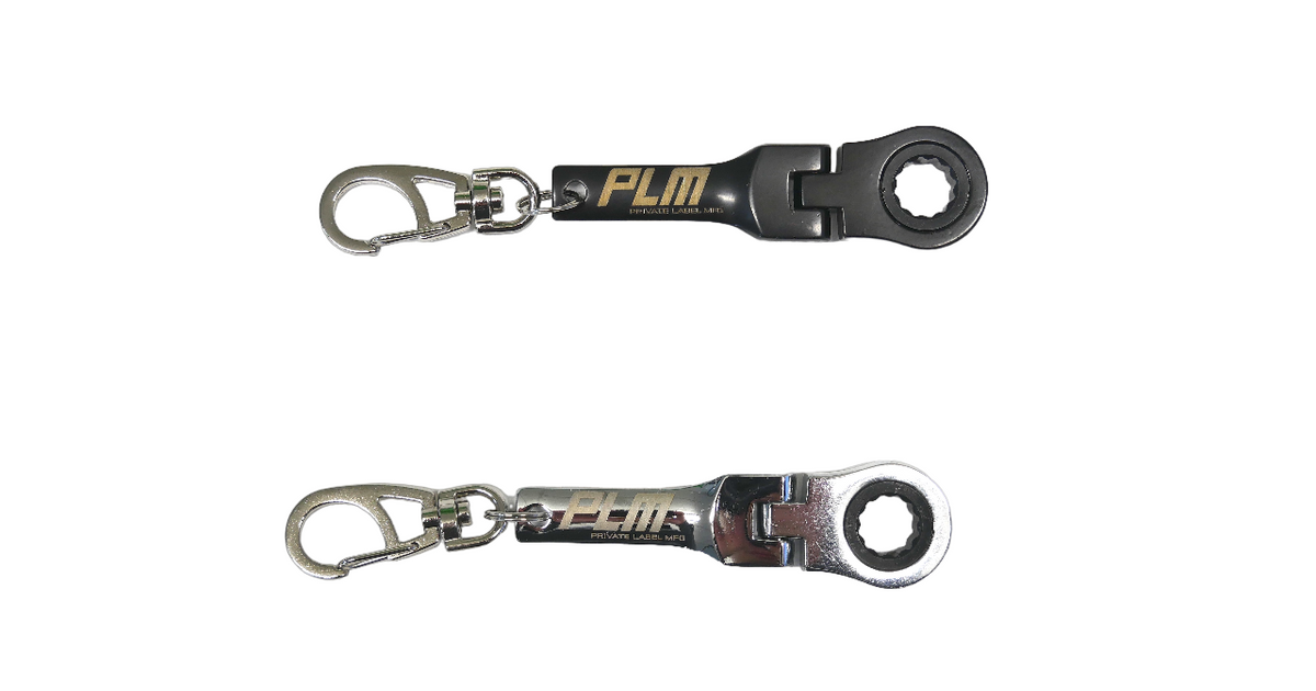 PLM Keychain 10mm Ratchet Wrench – Private Label Mfg