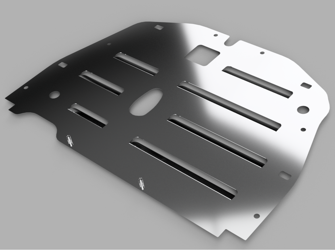 PLM Vented Engine Splash Guard Plate - 17-21 Civic Type R FK8 – Private ...
