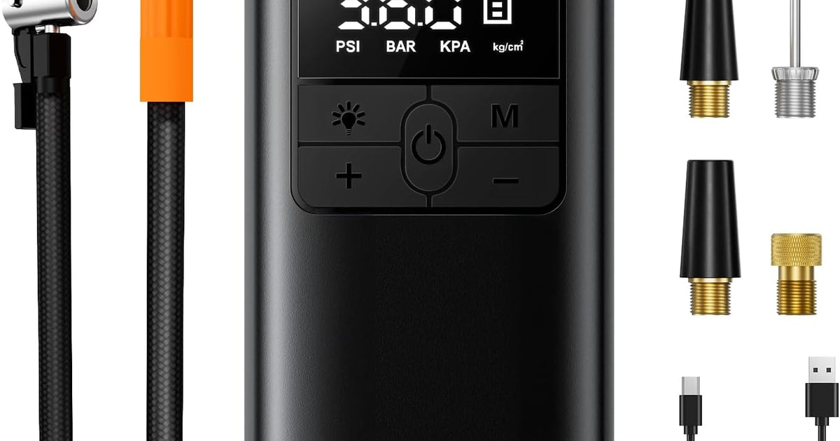 PLM Tire Inflator Portable Air Pump - 150PSI & 10000mAh – Private Label Mfg