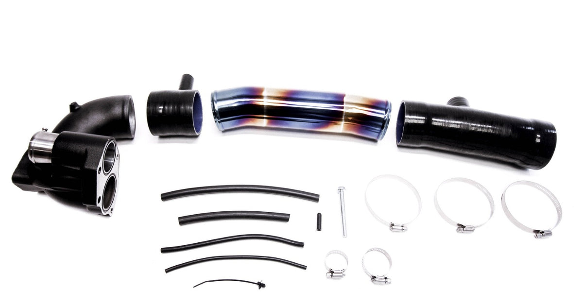 PLM Turbo Inlet Pipe Kit Stainless Burnt Blue - 2016+ FC Civic 1.5T ...
