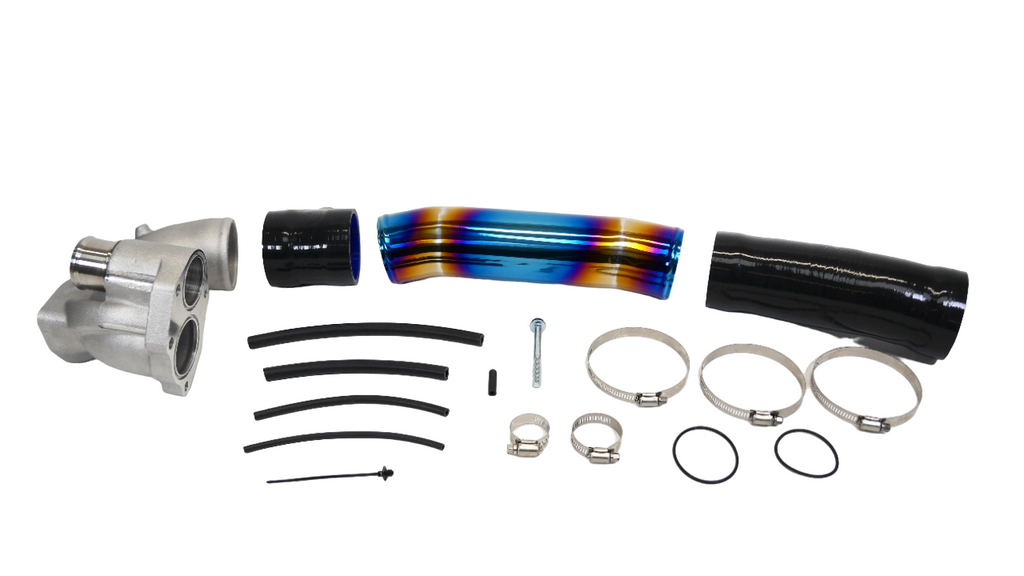 PLM Turbo Inlet Pipe Kit Stainless Burnt Blue - 2017-2022 CR-V 1.5T