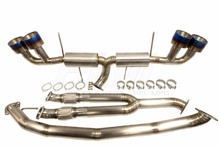 gt-r r35 titanium exhaust full stainless steel plm hks