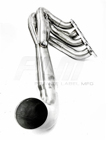 PLM Power Driven K-Series Hood Exit Race Header (4-1 Megaphone) Non-Le